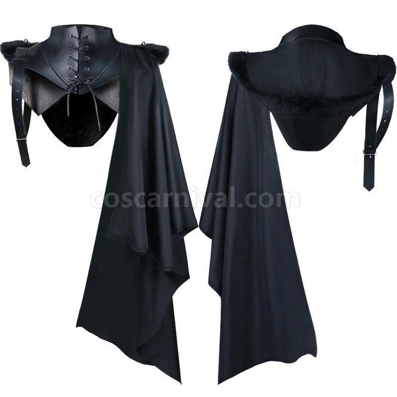 Halloween Party Medieval Retro Shawl Demon Vampire Dress Up Cloak Cosp ...