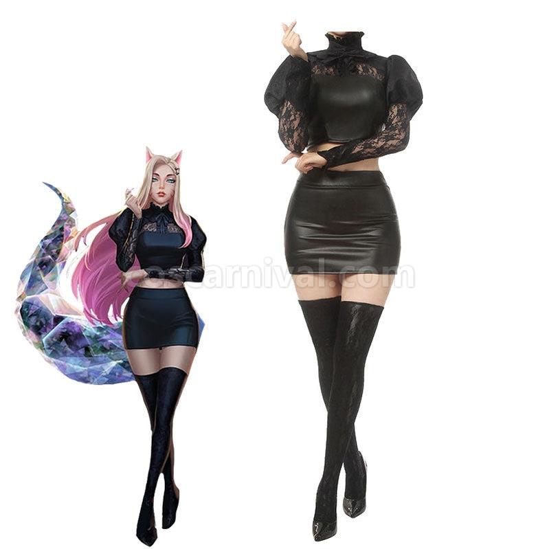 LOL KDA The Baddest Nine Tailed Fox Ahri Cosplay Costume coscarnival ...