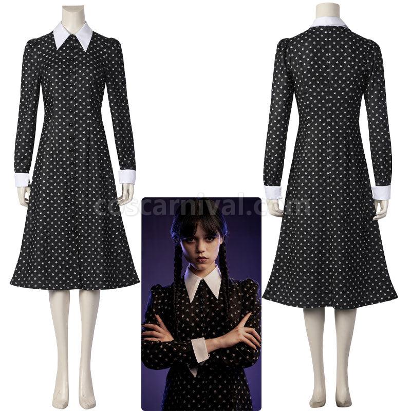 The Addams Family Wednesday Addams Christina Ricci Cosplay Costume cos ...